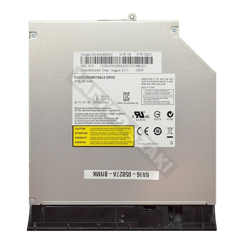 BA96-05827A-BNMK, DS-8A5SH használt SATA laptop DVD-író