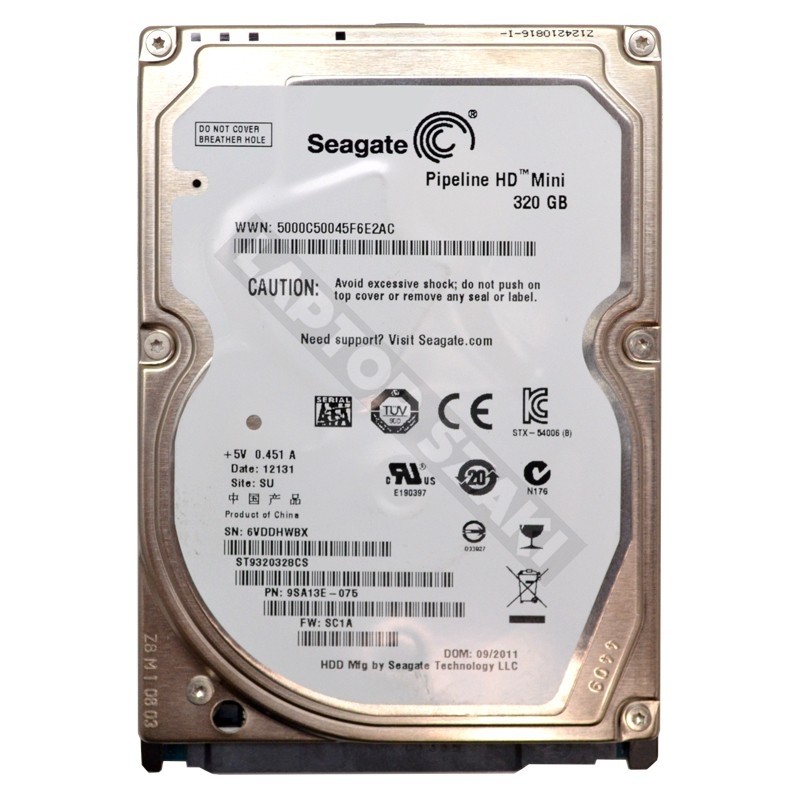 Seagate Pipeline HD Mini 320GB használt SATA 2,5" használt laptop ...