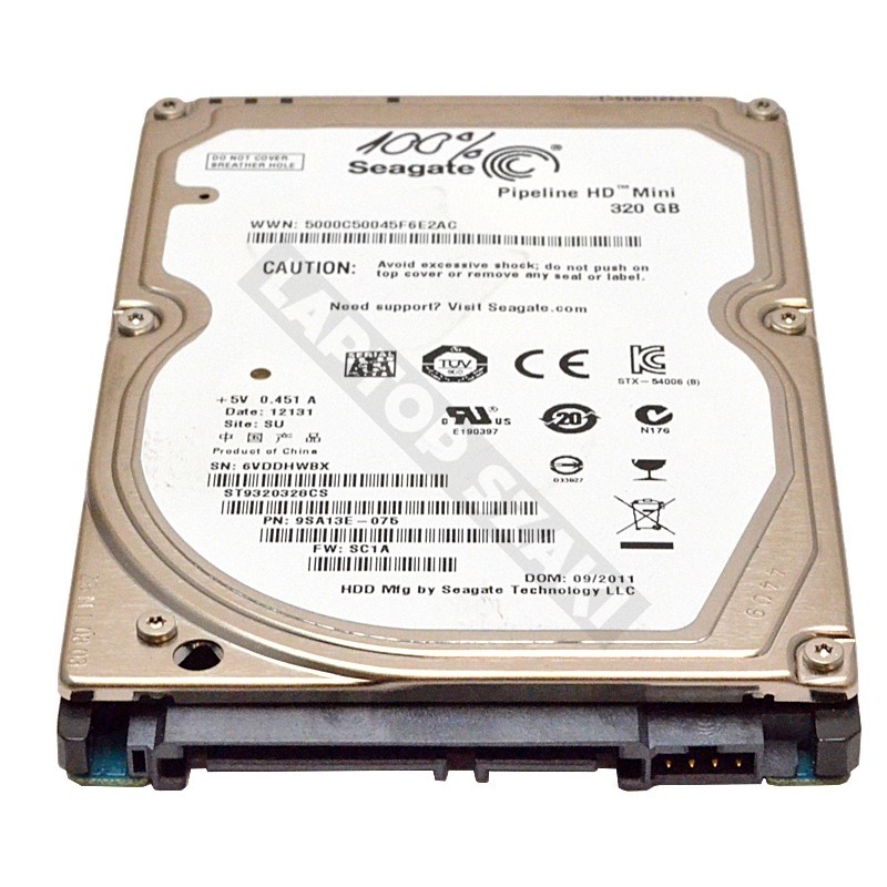 Seagate Pipeline HD Mini 320GB használt SATA 2,5" használt laptop ...