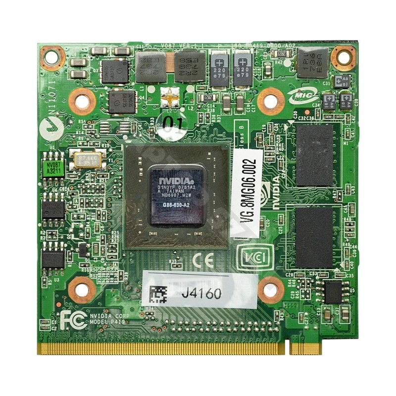 NVIDIA GeForce 8400M GS 256MB DDR2 MXM II. használt laptop videókártya ...