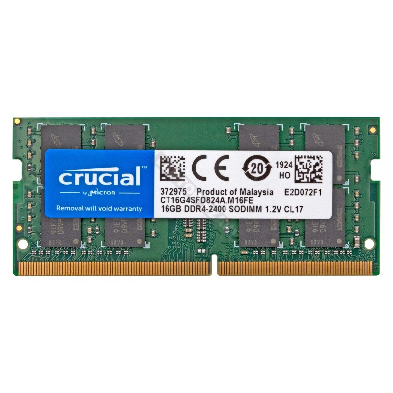 Crucial 16GB DDR4 2400MHz notebook memória (CT16G4SFD824A)