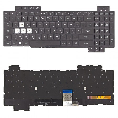 90NR00L1-R31HU0 gyári új magyar fekete RGB (Multi-color ...