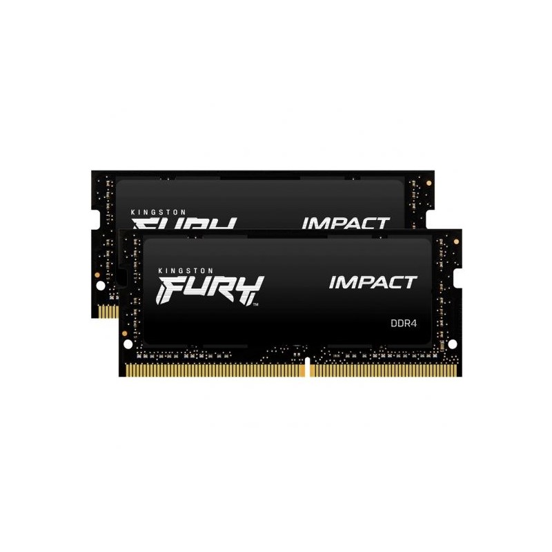 Kingston Fury Impact 32GB (2x16GB) DDR4 3200MHz laptop memória (KF432S20IBK2/32)