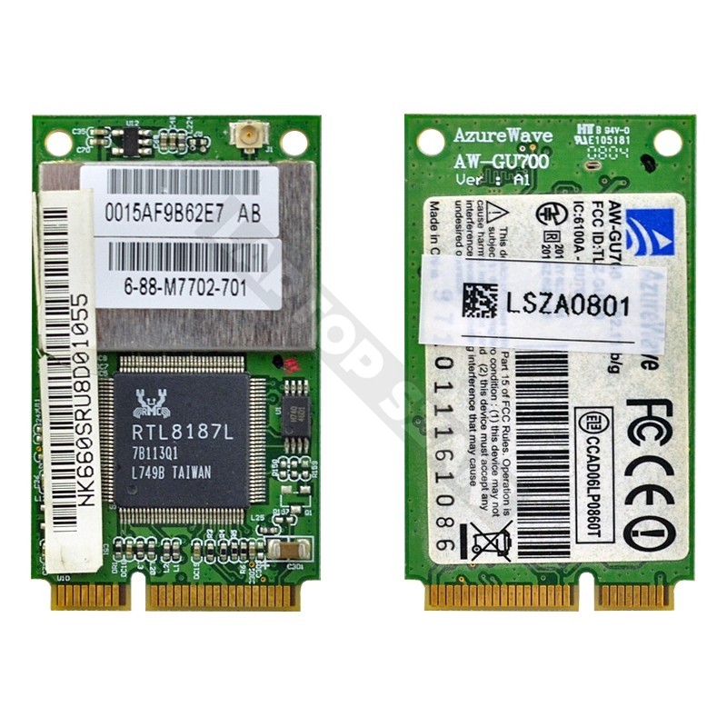 Realtek RTL8187L mini PCI-E wifi kártya